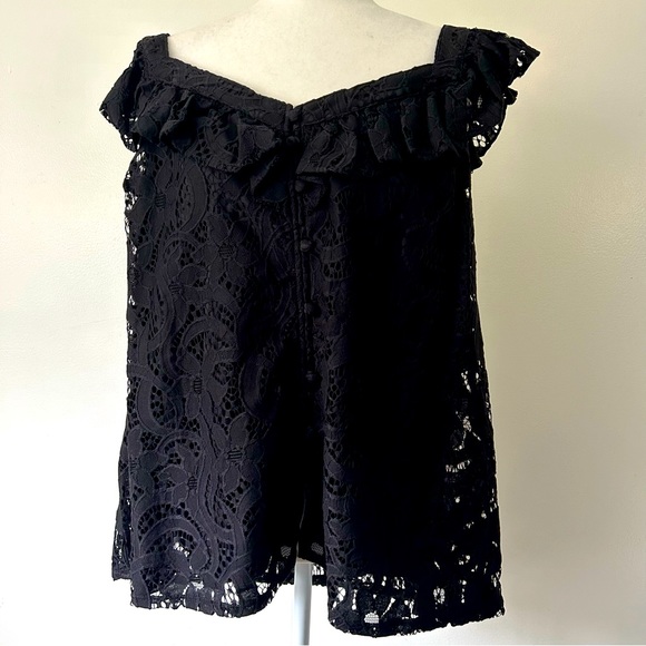 torrid | Tops | Short Sleeve Ruffle Lace Top | Poshmark